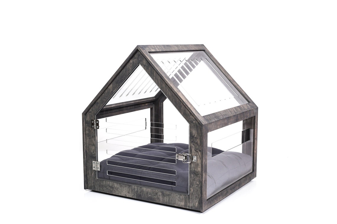 Fully Transparent Modern Dog and Cat House With Acrylic Sides Petso ...