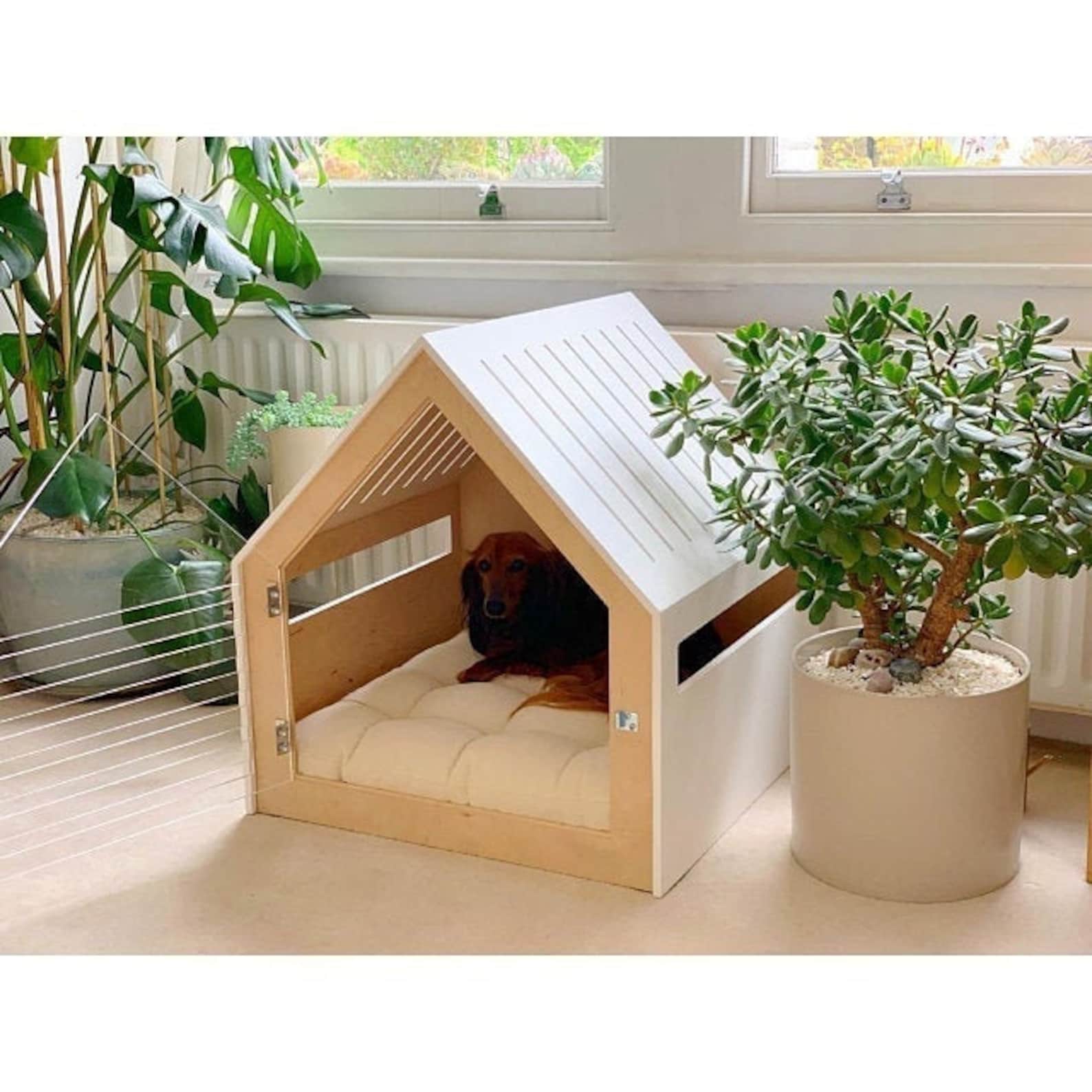 Modern Dog and Cat House With Acrylic Door Petso. Dog Bed Cat - Etsy ...