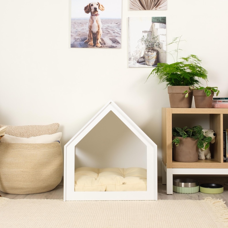 Minimalist Dog and Cat House Petso With All Over Painting/dog Bed/cat ...