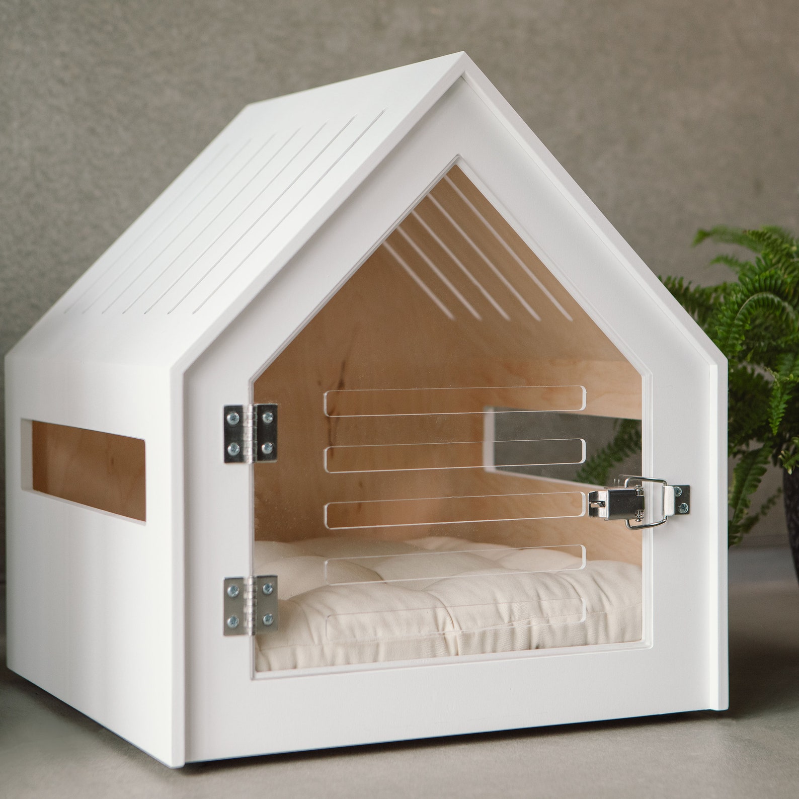 Modern Dog and Cat House With Acrylic Door Petso With All Over Painting ...