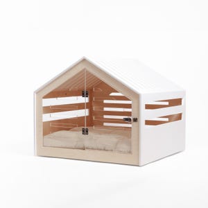 Dog Kennel With Acrylic Front Panel and Door With a Latch, Model Venlo ...