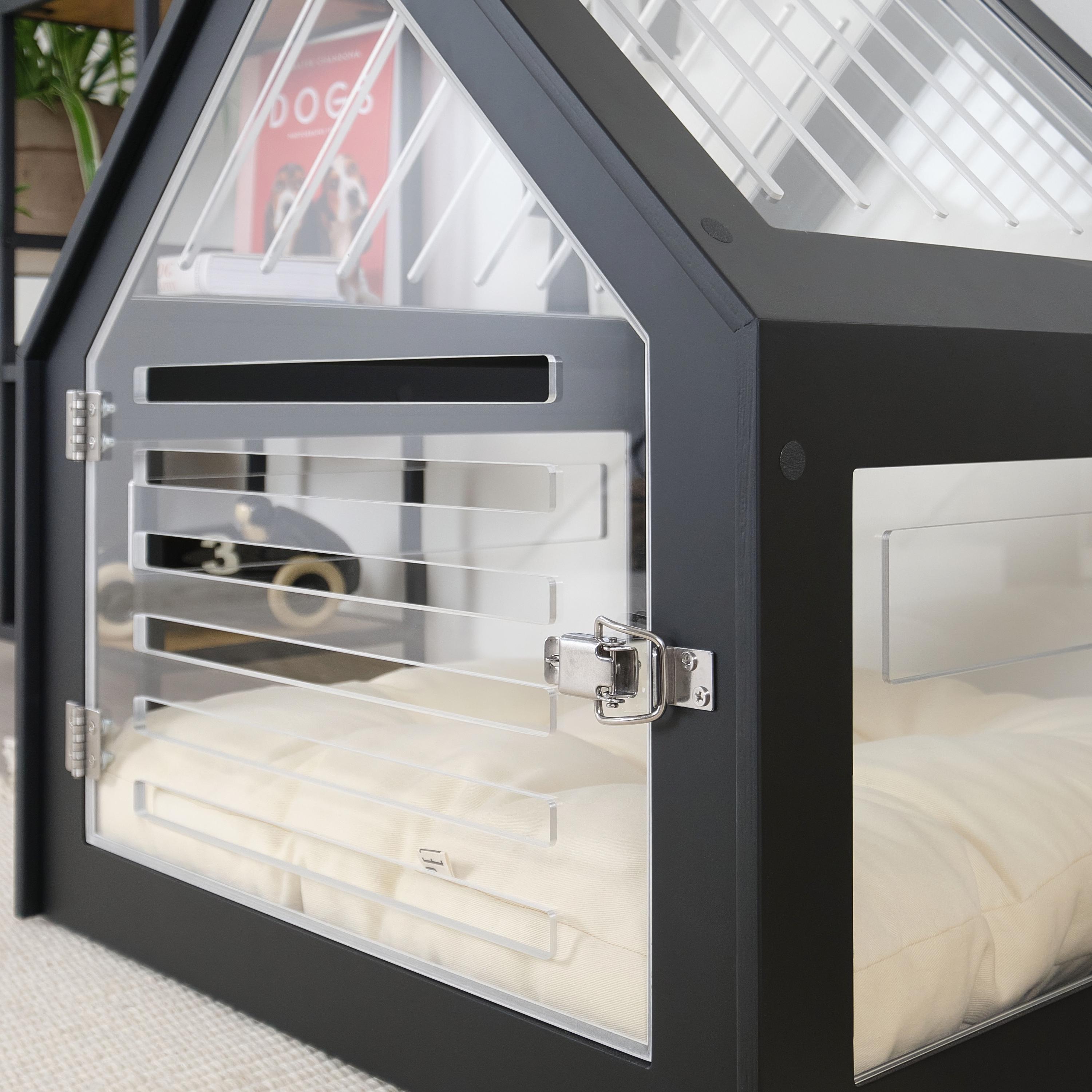 Fully Transparent Modern Dog and Cat Crate With Acrylic Sides Petso ...