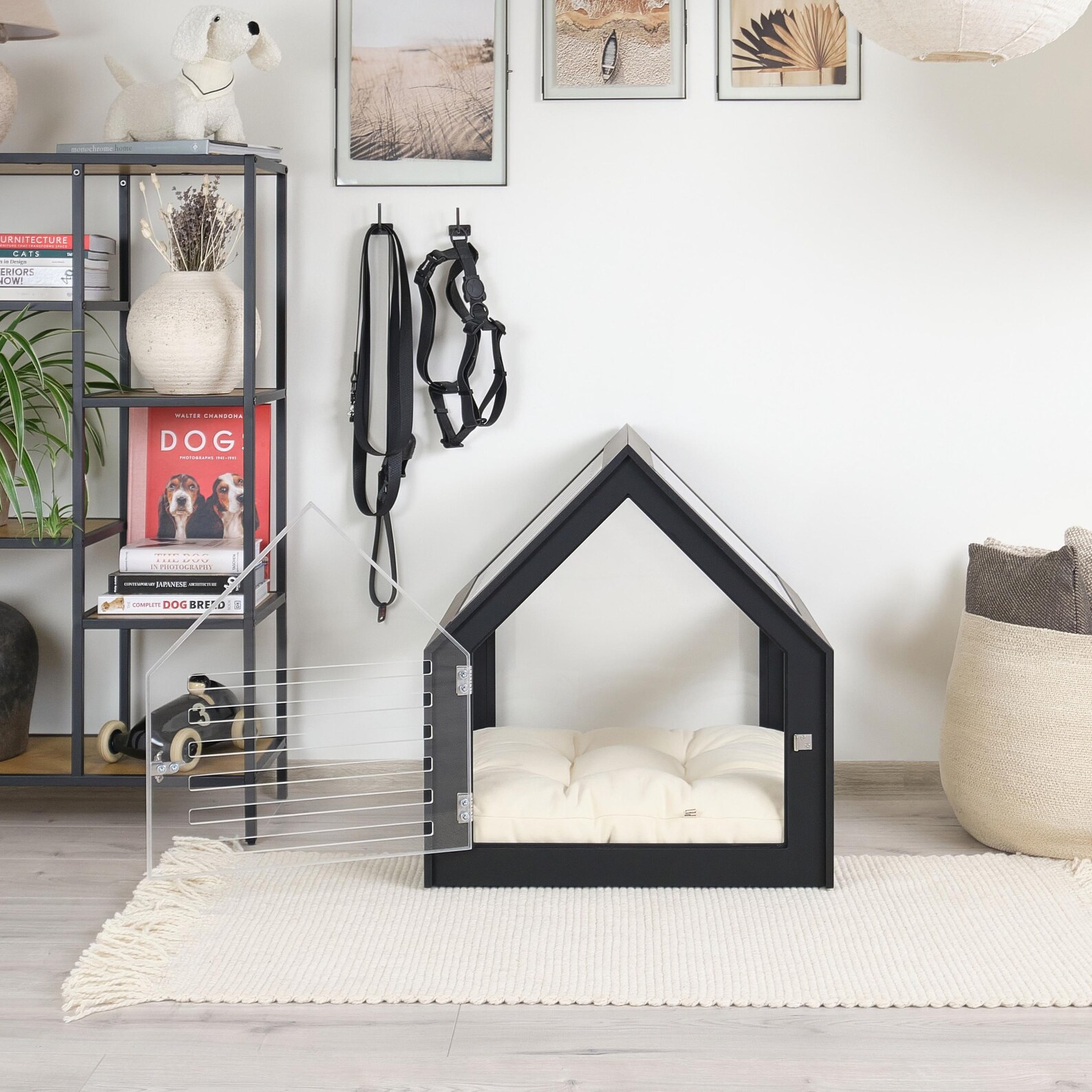 Fully Transparent Modern Dog and Cat Crate With Acrylic Sides Petso ...