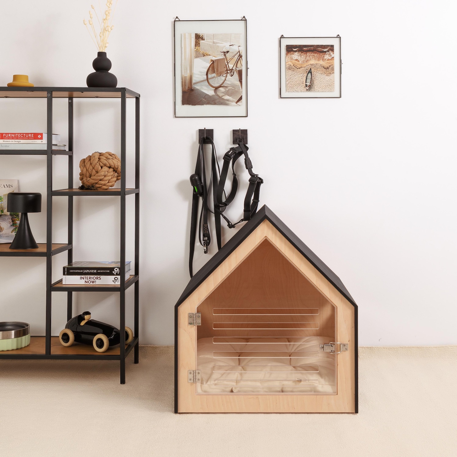 Best Pet Gift - Personal Comfortable Condo. Plywood Dog Crate, Dog ...