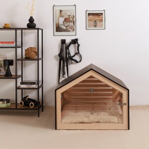 Dog Kennel With With Acrylic Front Panel and a Door Venlo. Indoor ...