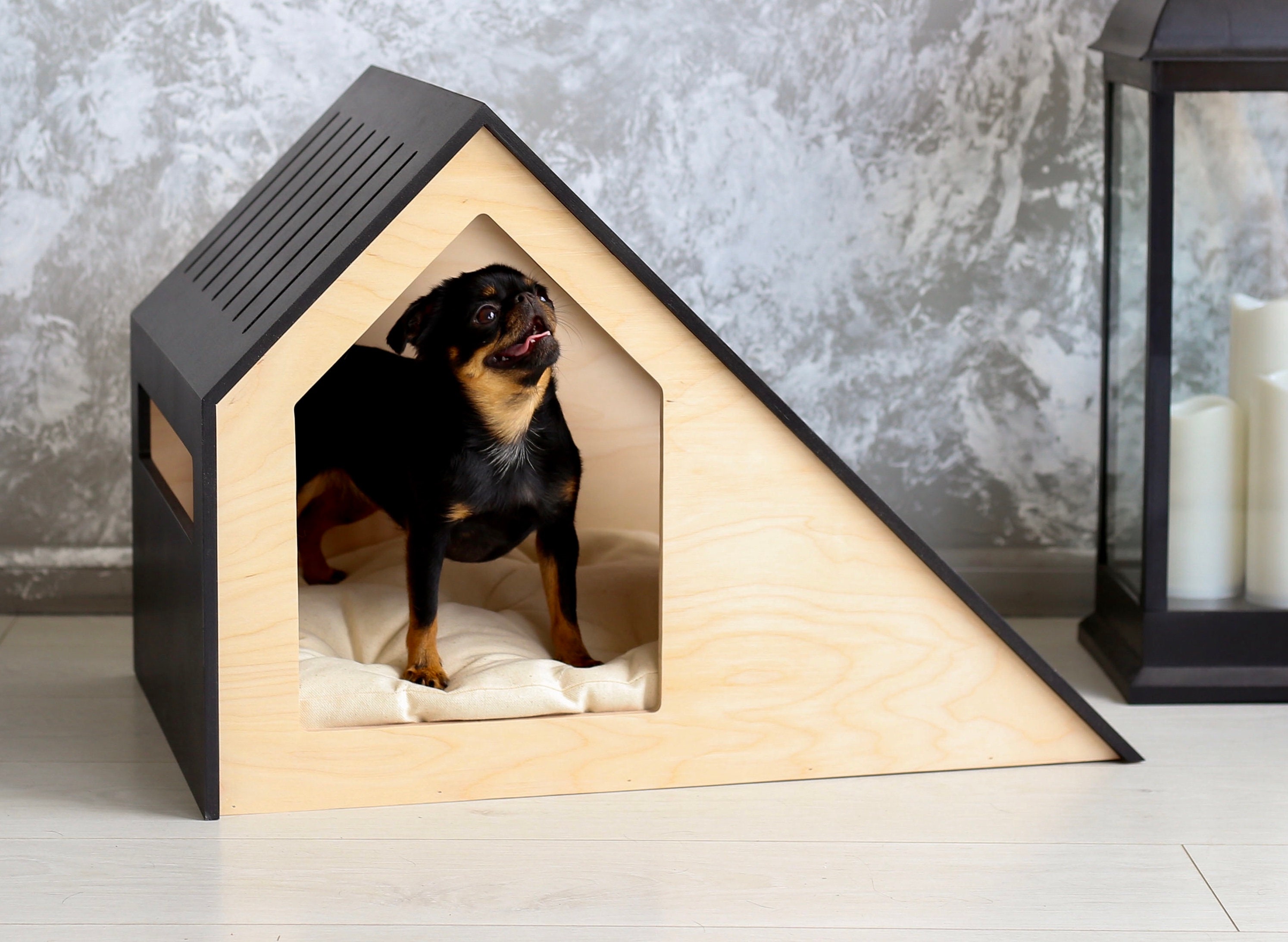 Modern Dog House/indoor Wooden Dog House/dog Kennel/dog - Etsy Australia