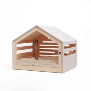 Dog Kennel With Acrylic Front Panel and Door With a Latch, Model Venlo ...