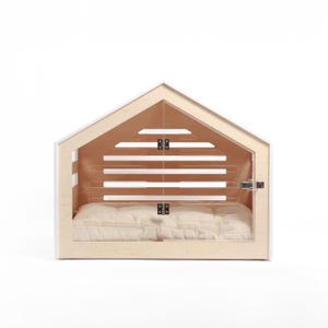 Dog Kennel With Acrylic Front Panel and Door With a Latch, Model Venlo ...