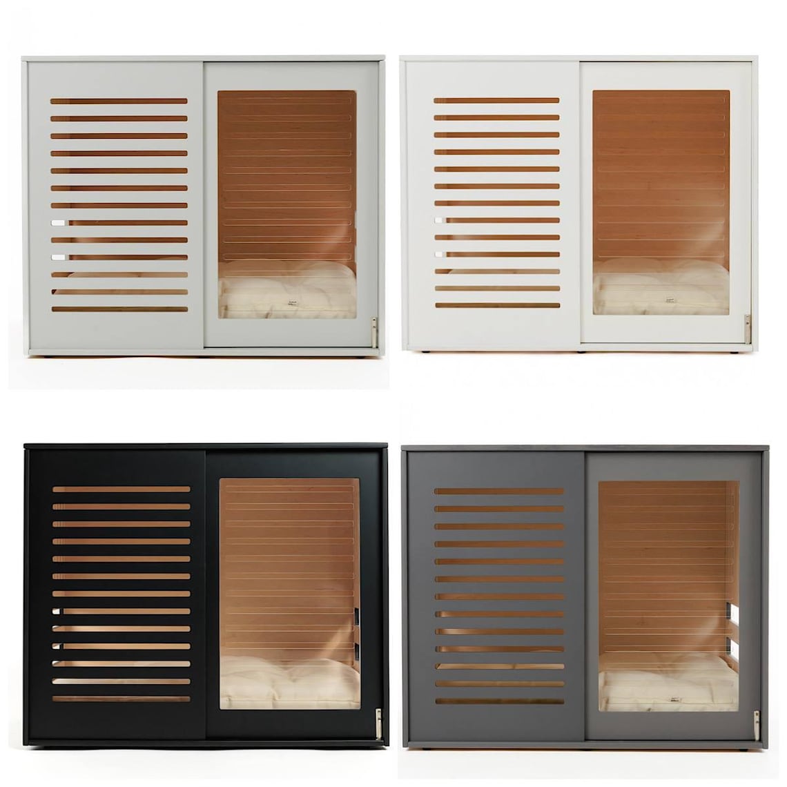 Modern Dog Crate With Acrylic Sliding Door With a Stopper Dordrecht ...
