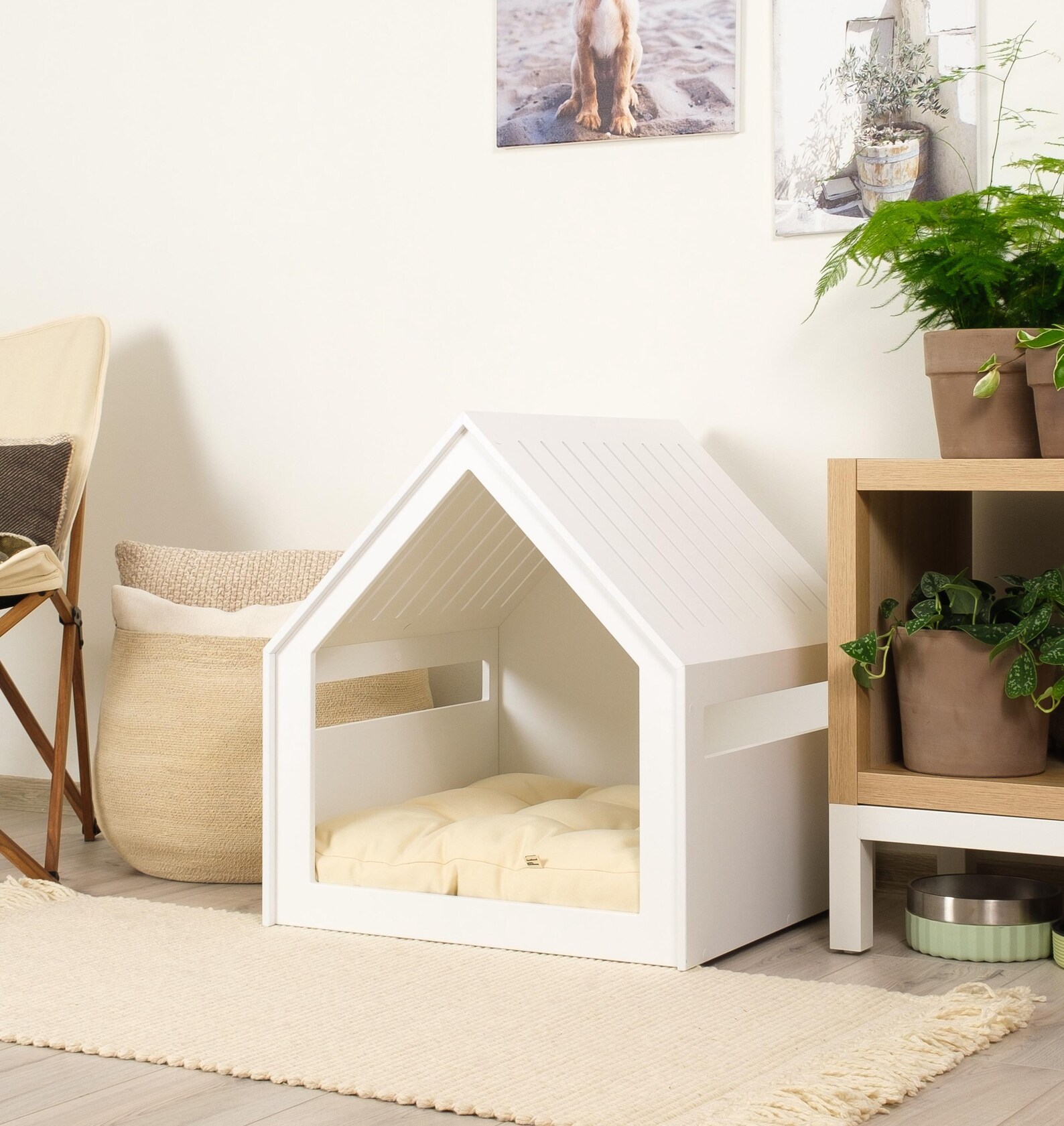 Minimalist Dog and Cat House Petso With All Over Painting/dog Bed/cat ...