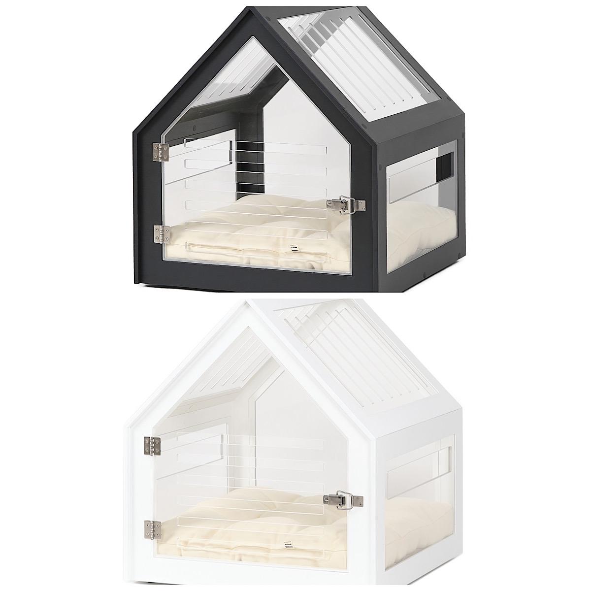 Fully Transparent Modern Dog and Cat Crate With Acrylic Sides Petso ...