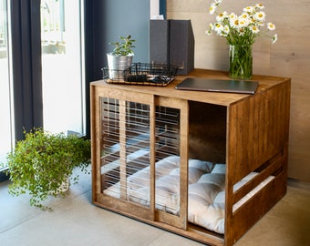 Modern Dog Crate - Etsy