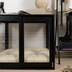 Fully Transparent Modern Dog Crate With Sliding Door With a Stopper ...