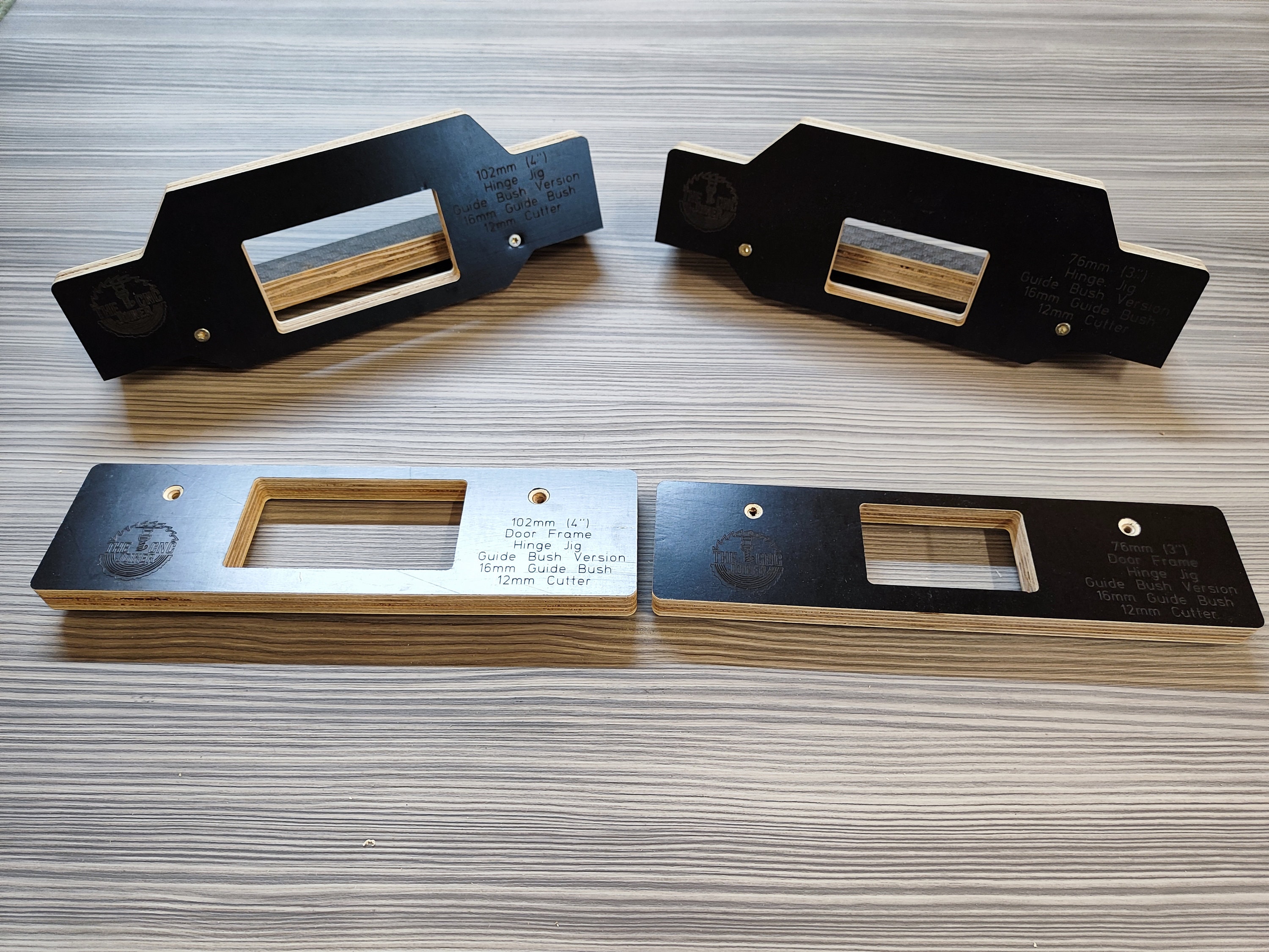 Door Hinge Router Jigs & Frame Hinge Jigs - (102mm 4”) and (76mm 3 ...