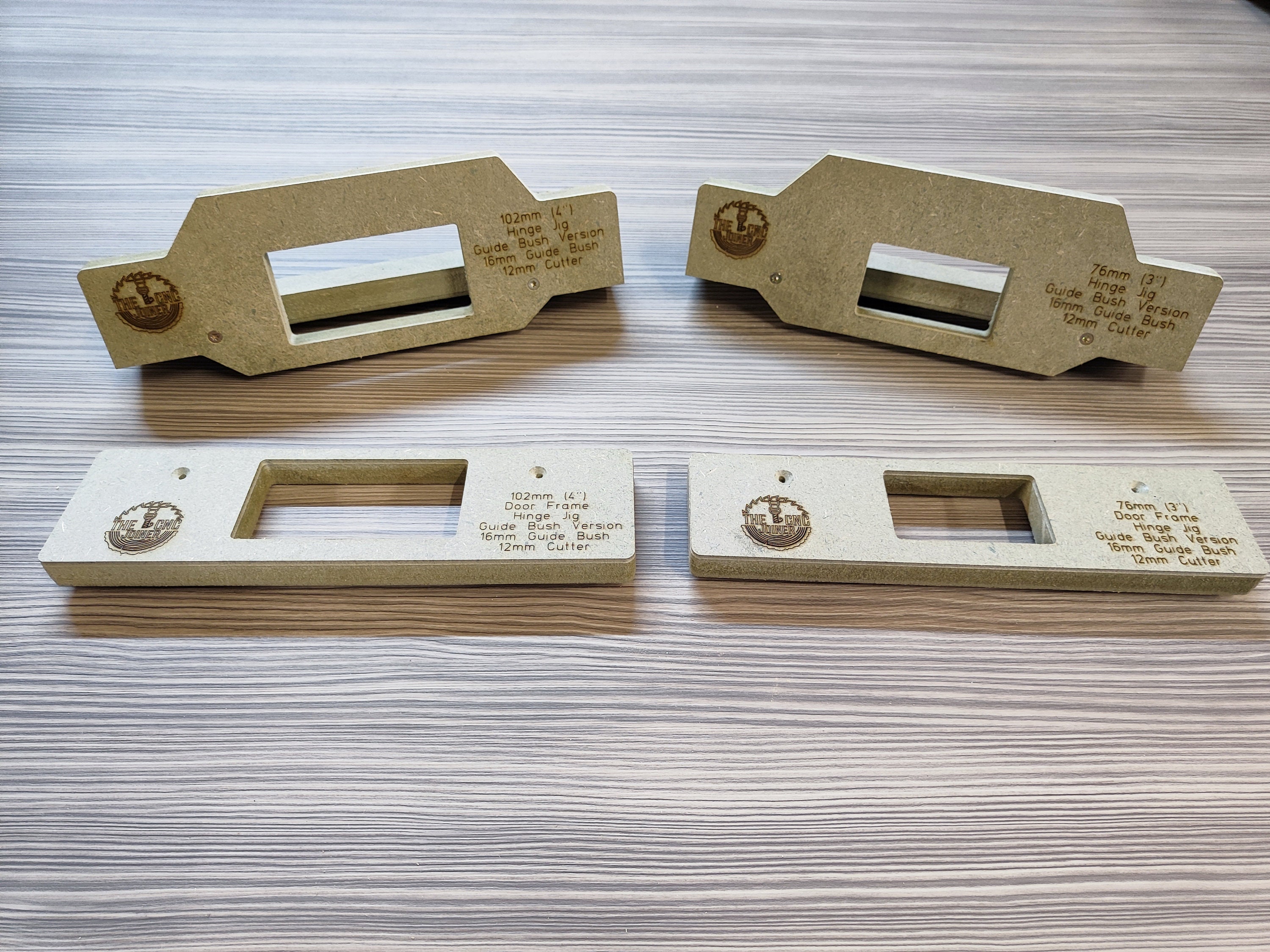 Door Hinge Router Jigs & Frame Hinge Jigs - (102mm 4”) and (76mm 3 ...