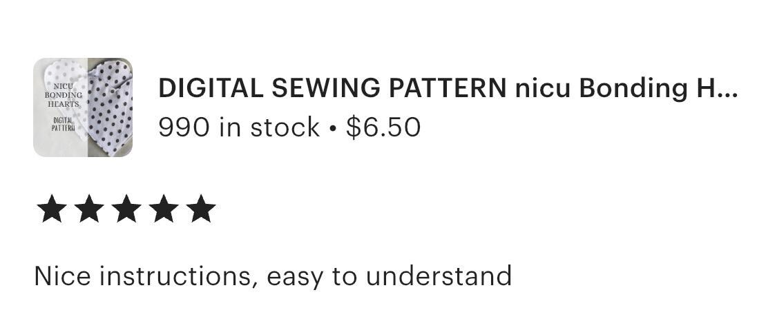 Flannel NICU Bonding Hearts Sewing Pattern (PDF Pattern) - Etsy