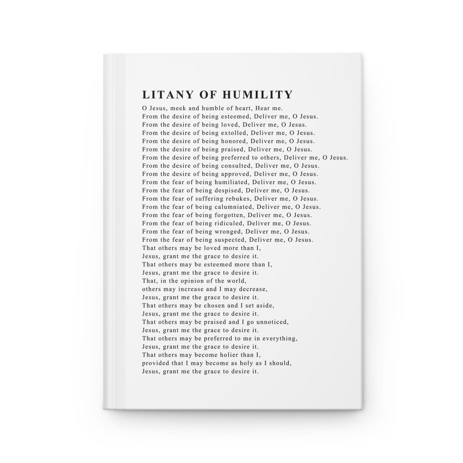 Litany of Humility | Catholic Prayers | Prayer Journal | Catholic Gift ...