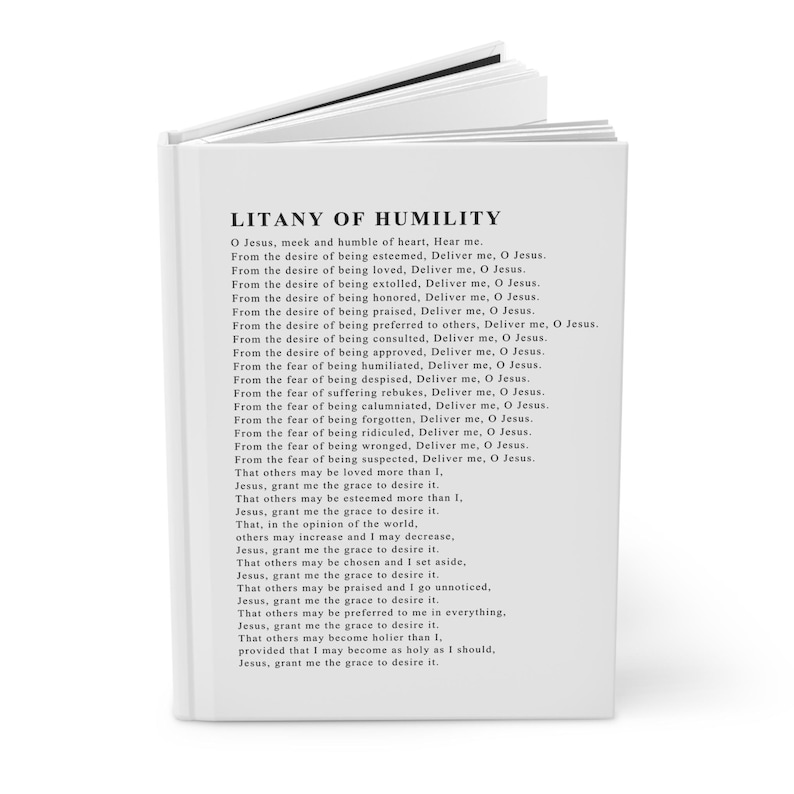 Litany of Humility | Catholic Prayers | Prayer Journal | Catholic Gift ...