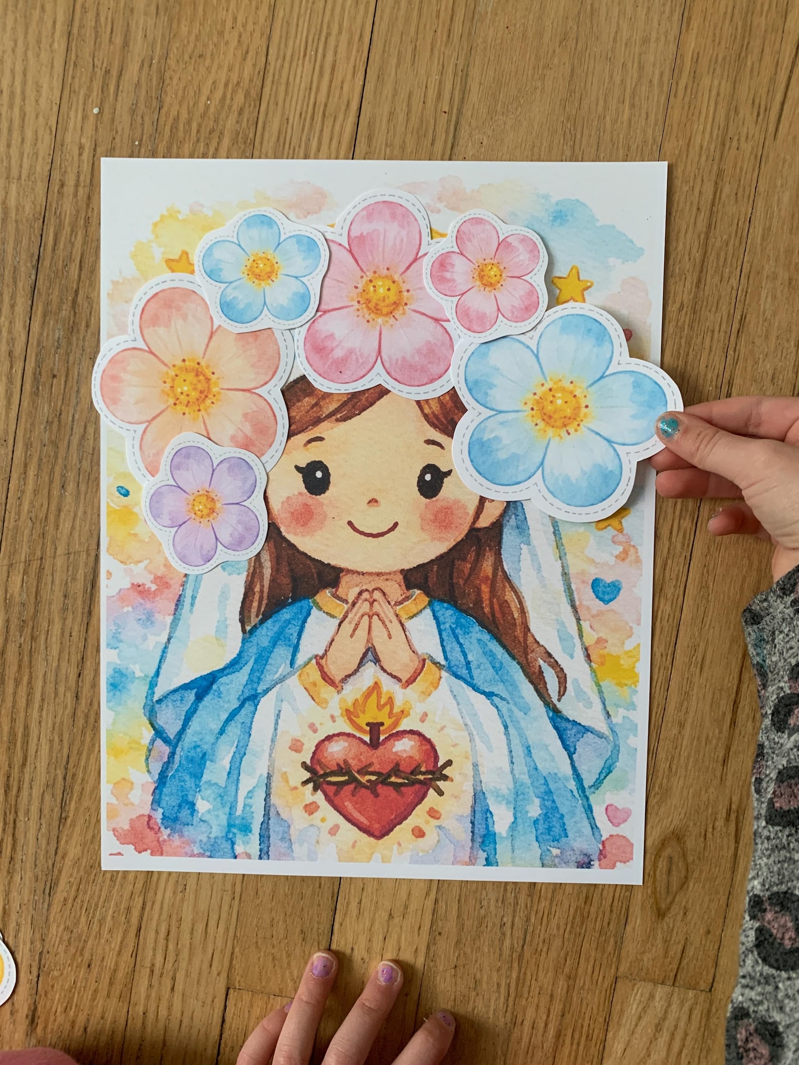 May Crowning Activity | Cut and Paste | Catholic Preschool | Virgin ...