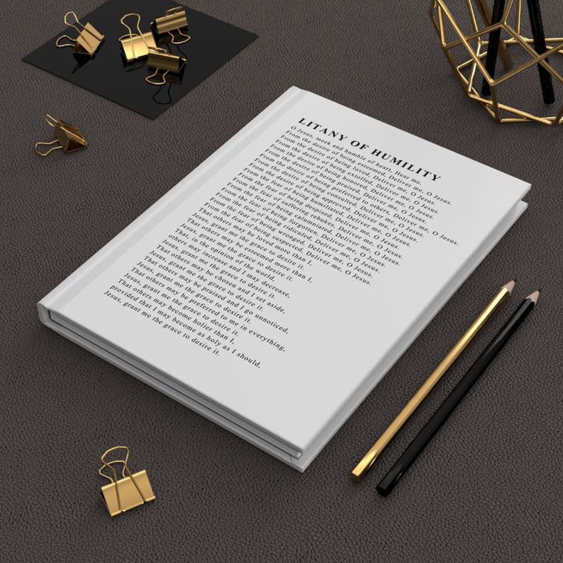 Litany of Humility | Catholic Prayers | Prayer Journal | Catholic Gift ...
