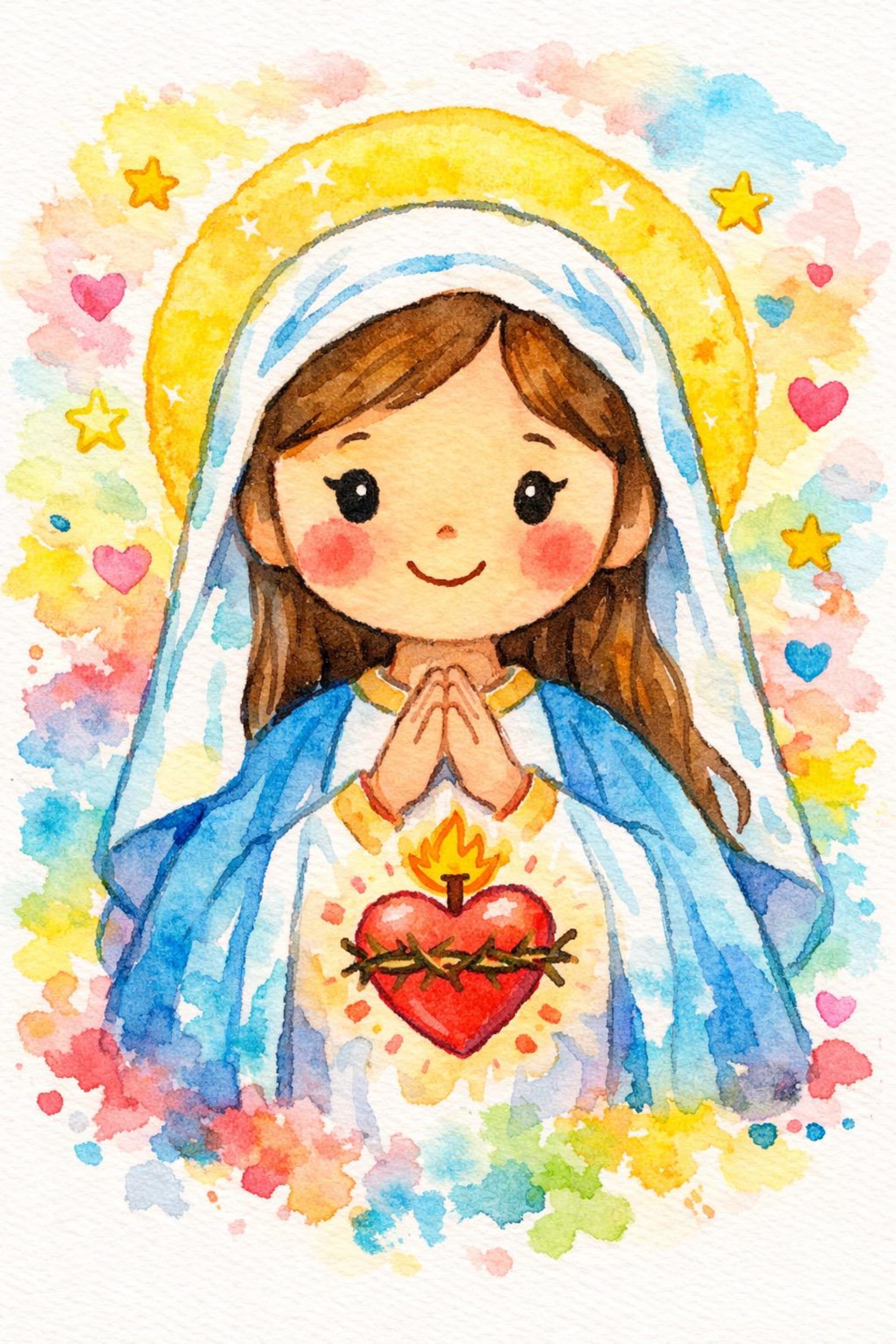 May Crowning Activity | Cut and Paste | Catholic Preschool | Virgin ...