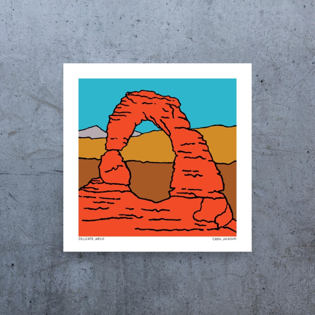 Delicate Arch - Art Print - Etsy
