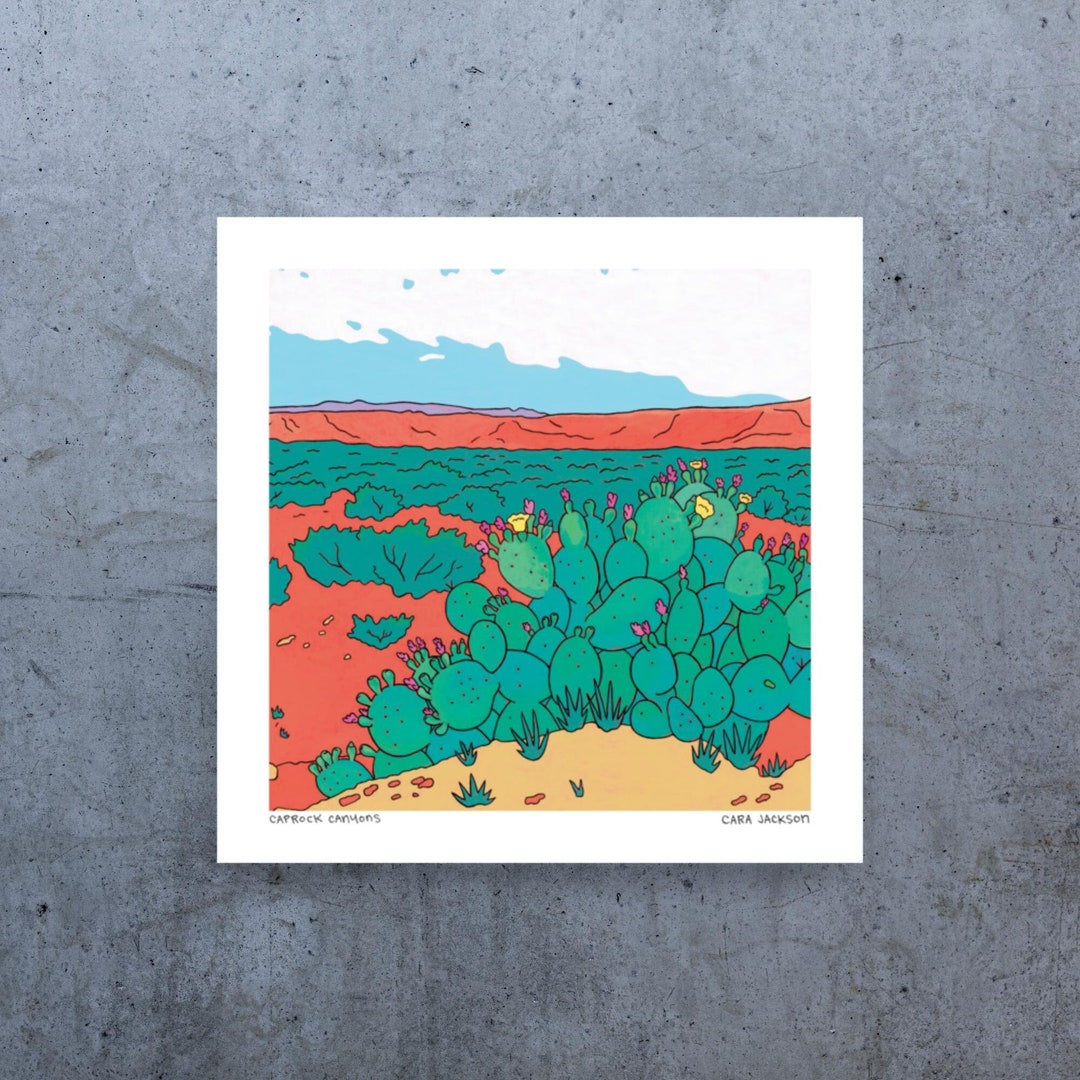 Caprock Canyons - Art Print - Etsy