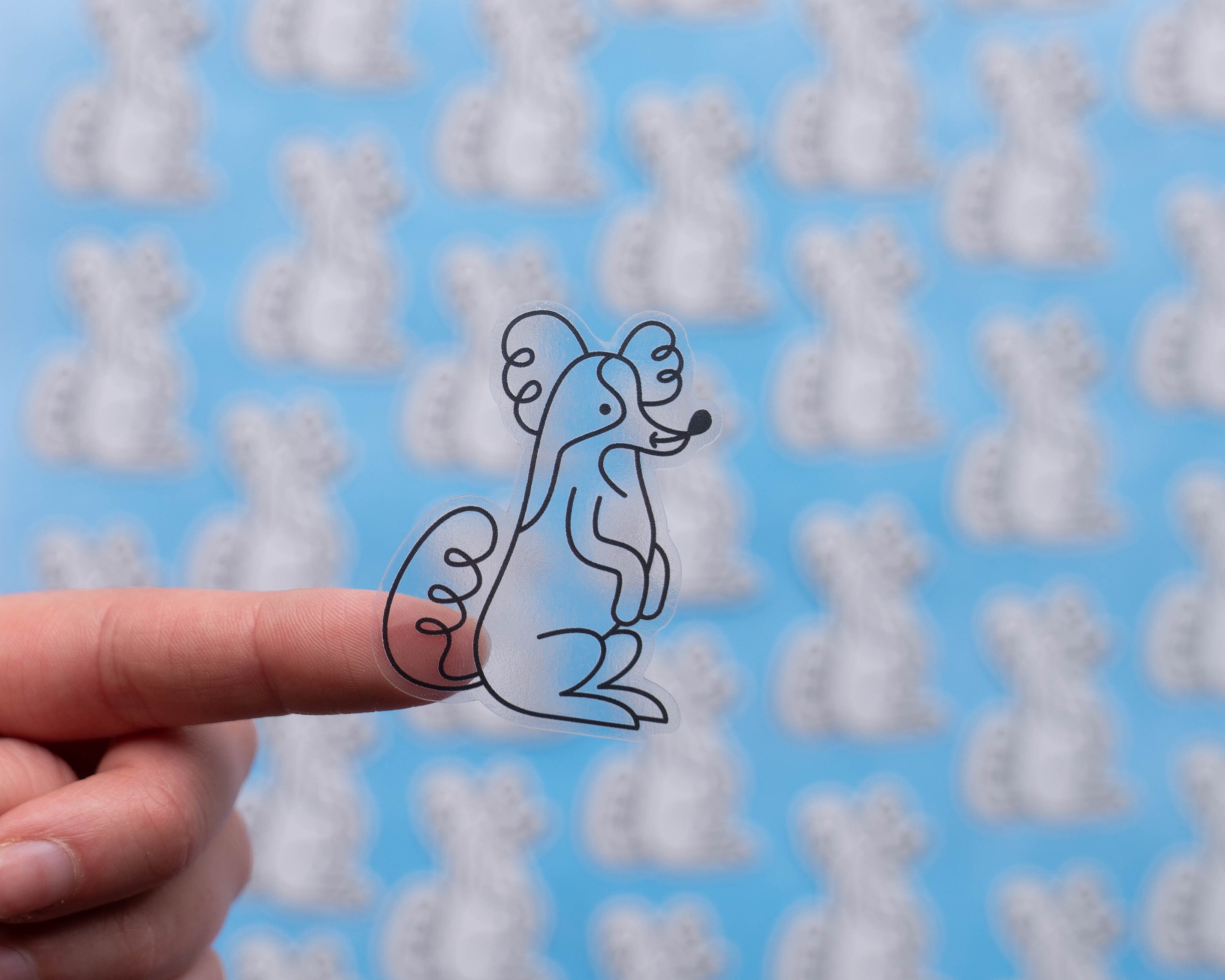 Clear Doggie Doodle Vinyl Sticker Pack | Etsy