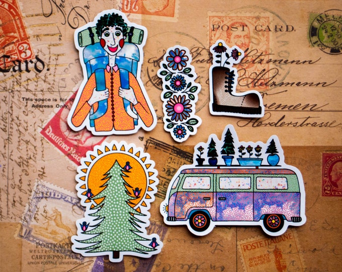 Adventure Vinyl Sticker Pack - Etsy