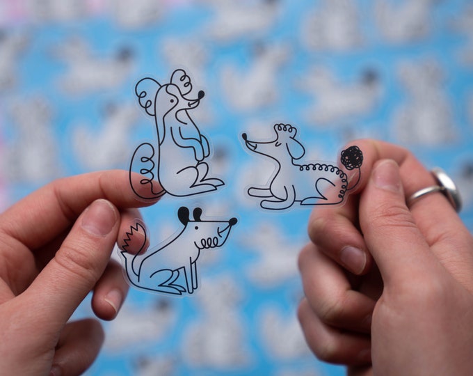 Clear Doggie Doodle Vinyl Sticker Pack - Etsy