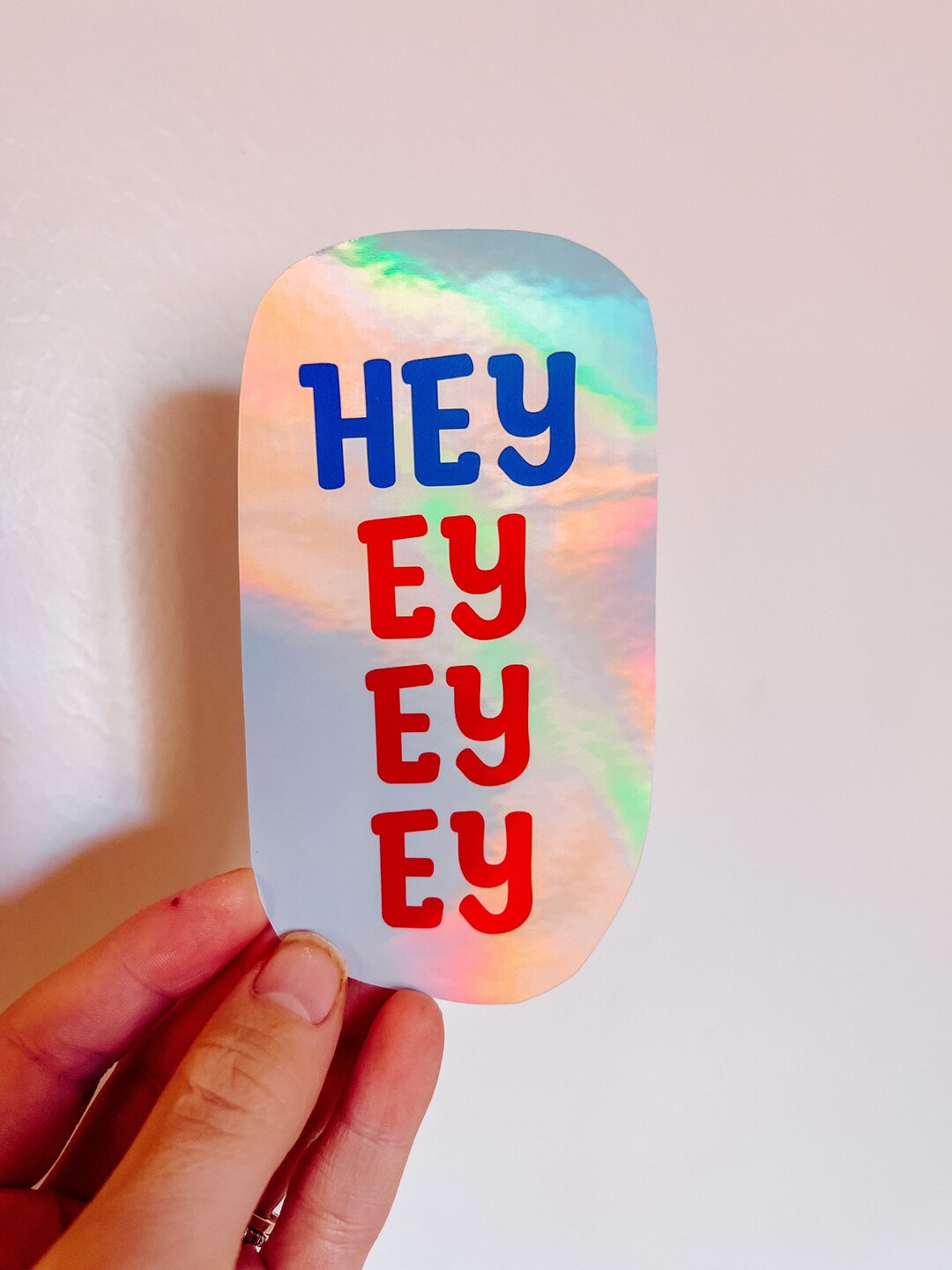 Hey-ey-ey-ey Shout Buffalo Bills Holographic Sticker - Etsy