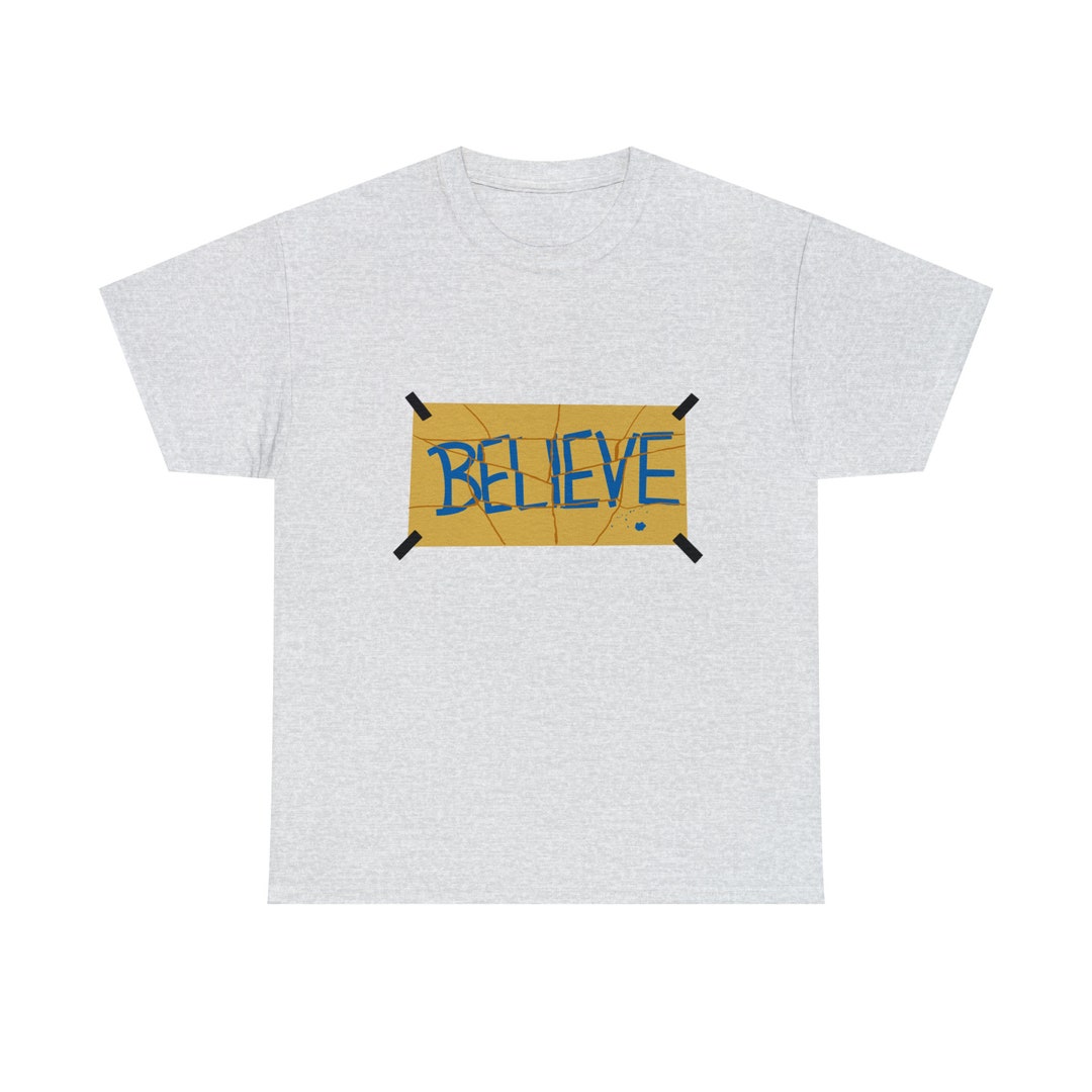 Ted Lasso Believe Sign Torn Kintsugi Repaired Unisex Heavy Etsy