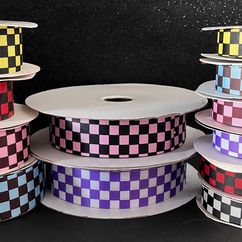 Checkered Ribbon - Etsy