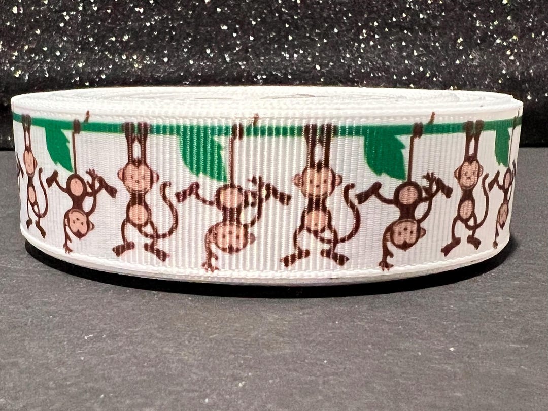 RIBBON CLEARANCE ... Monkey Ribbon 7/8" (22mm) - Etsy