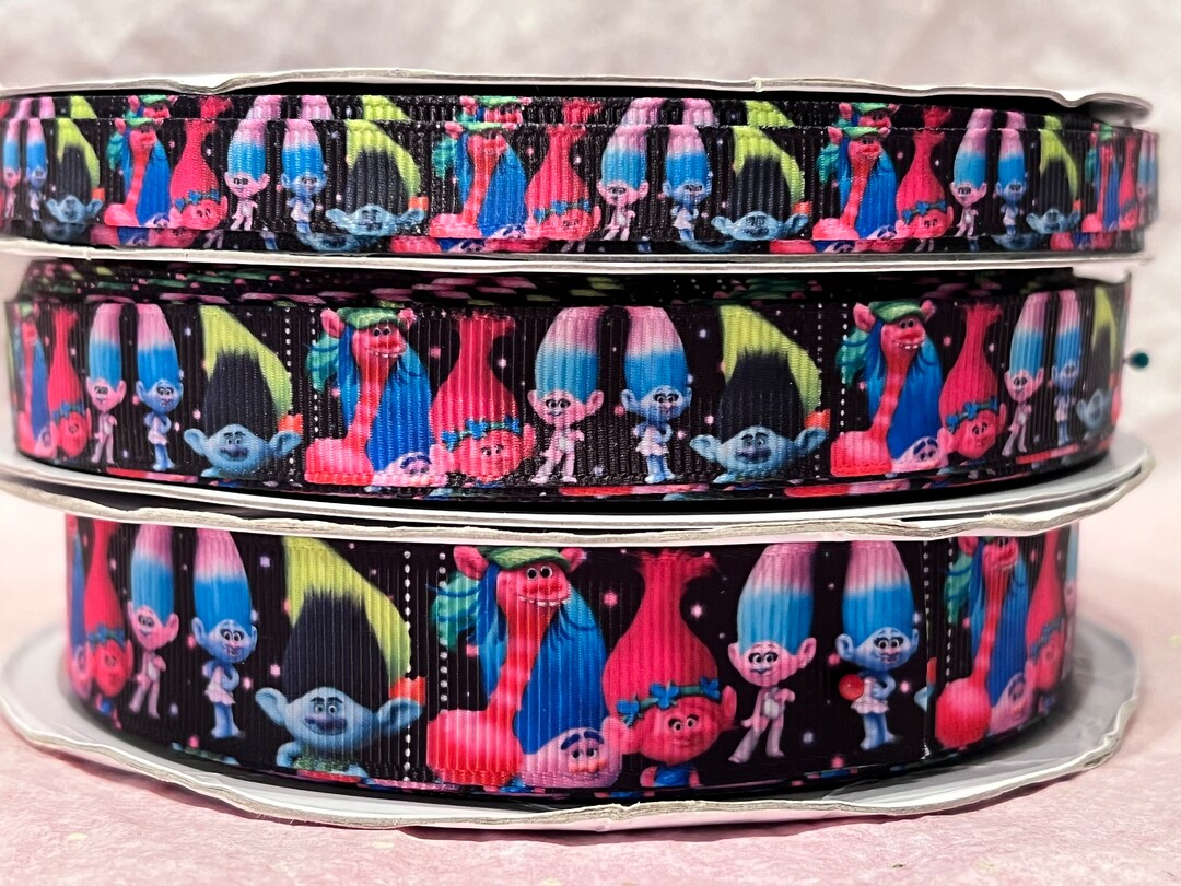 Trolls Grosgrain Ribbon: Craft & Hair Bow Supplies - Etsy