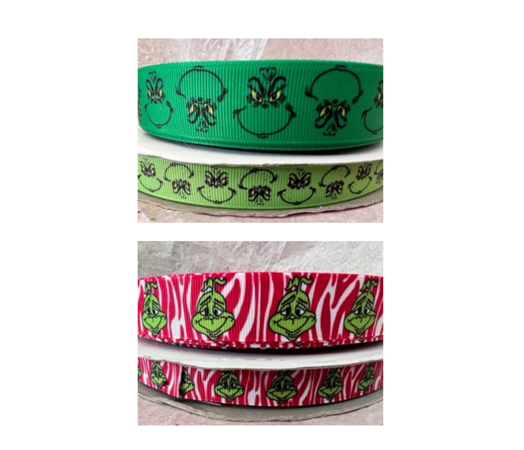 RIBBON CLEARANCE ... Grinch Ribbon 5/8 16mm 7/8 22mm - Etsy