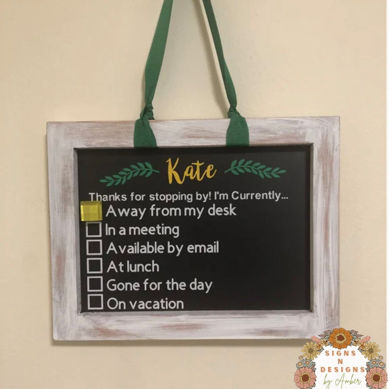 Office Door Sign Status - Etsy