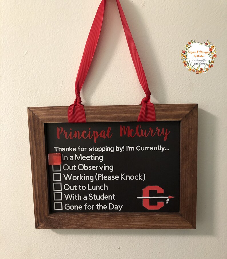 Principal Door Signprincipal Office Signnew Principal | Etsy