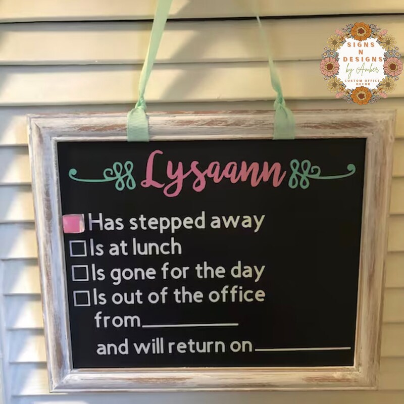 Out of Office Sign - Etsy