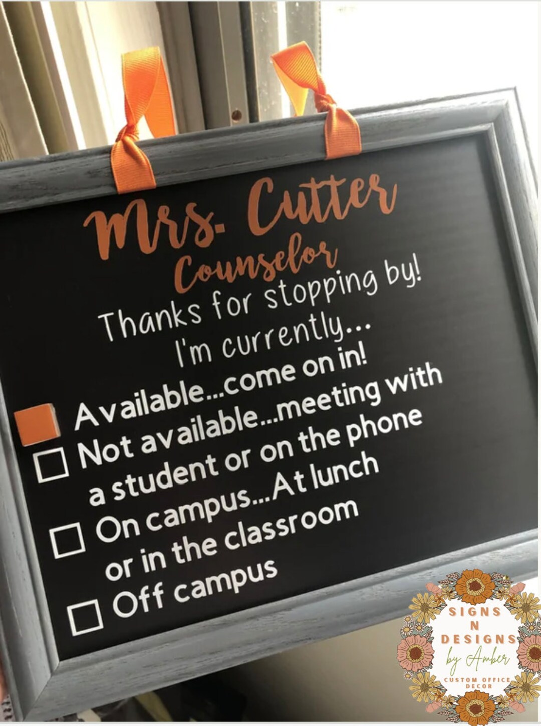 Counselor Sign,custom Counselor Sign,with a Student Sign,available Sign ...