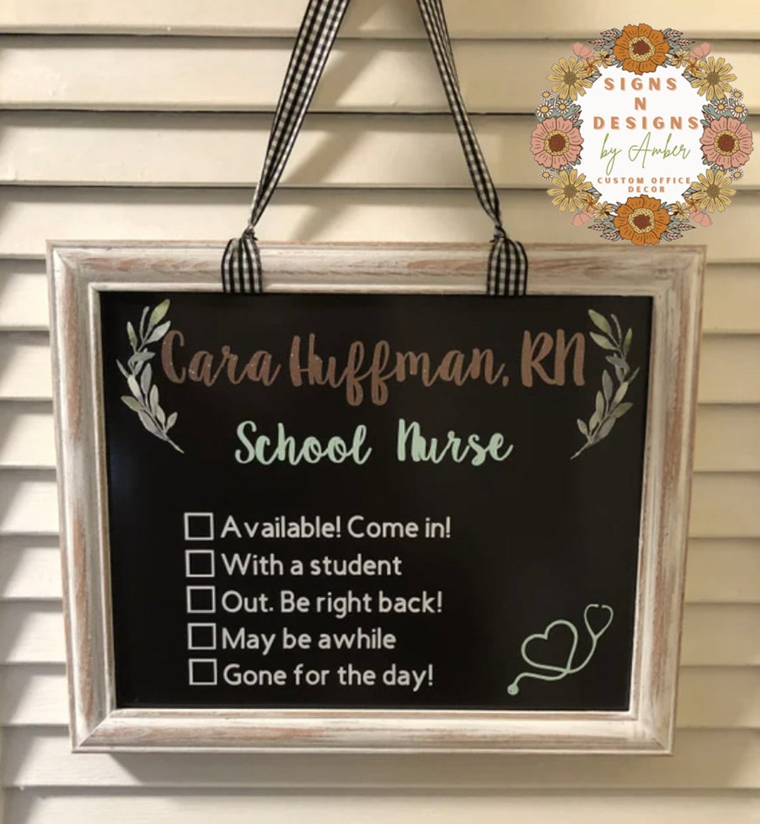Nurse Manager,custom Nurse Office Door Sign,nurse's Station,nurse Decor ...