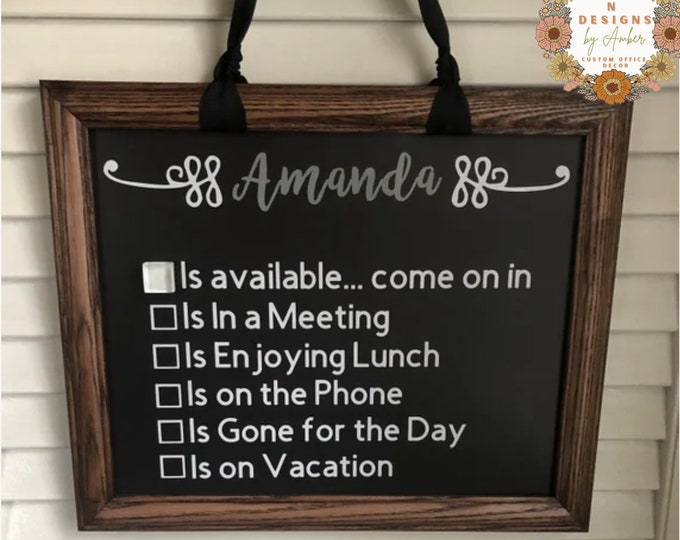 On Vacation Sign,on the Phone Sign,name Door Sign,name Plaque Sign ...