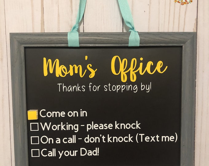 Moms Office Door Signsign for Home Officedo Not Disturb | Etsy