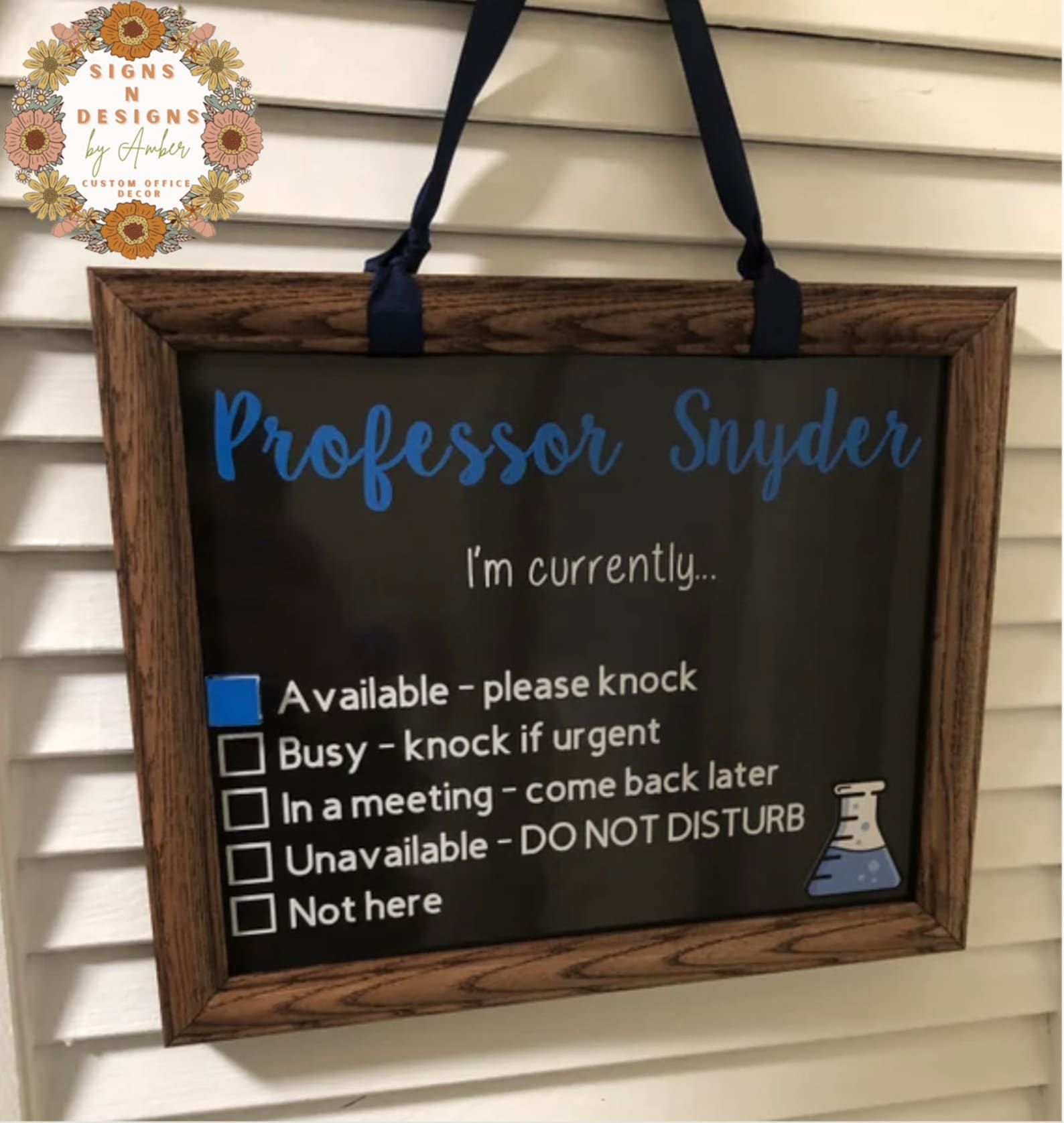 Professor Door Sign,science Professor,science Department,class in ...