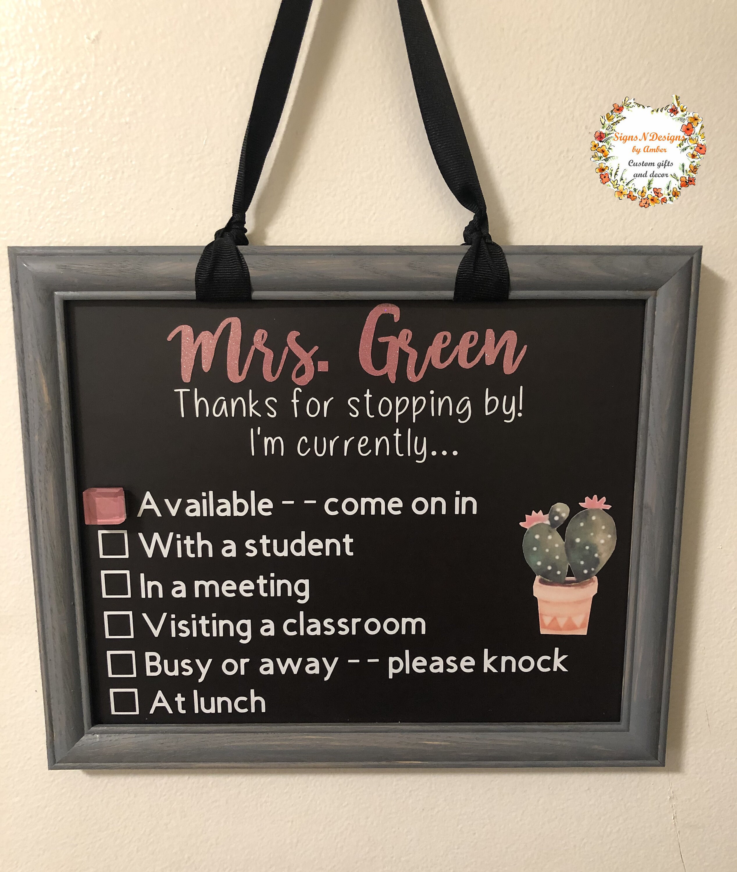 At Lunch Signschool Door Signschool Office Signin a Meeting - Etsy