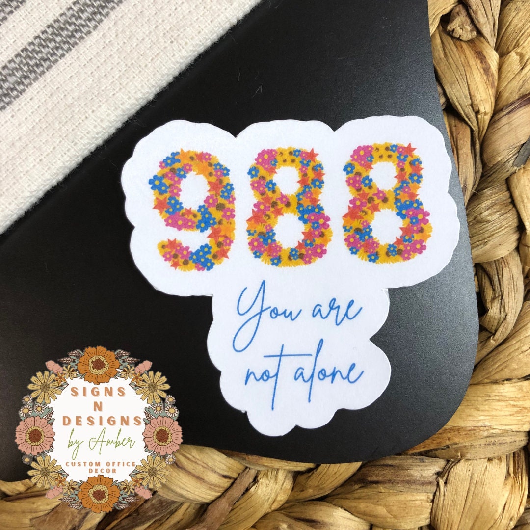 Mental Health Sticker,therapist,therapy,988,suicide Prevention ...