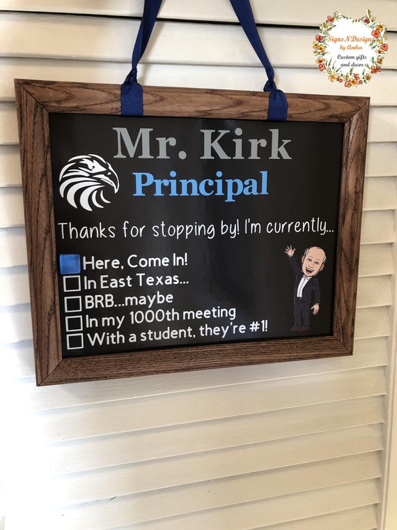 Principal Officecustom Principal Signgift for Principalmale - Etsy