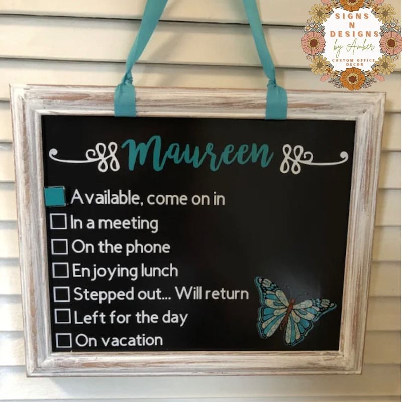 Out of Office Door Sign - Etsy