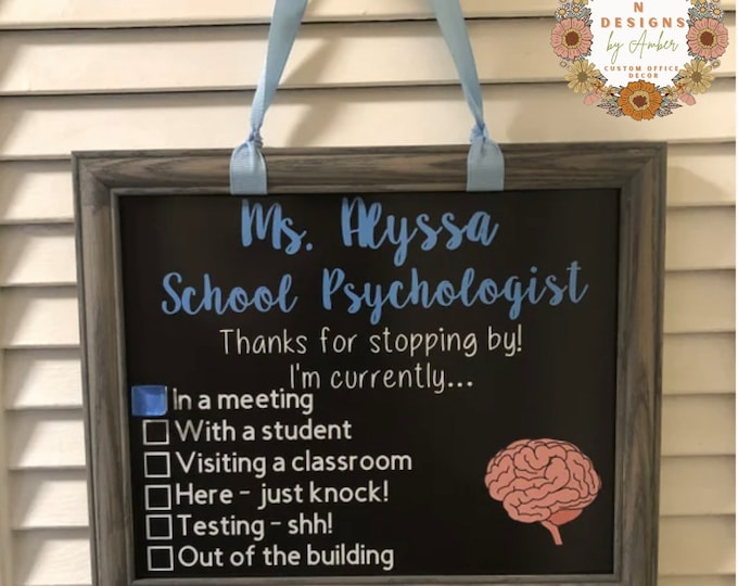 School Psych Door Sign,school Psych Location Sign,where is the School ...