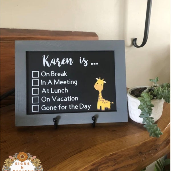 Be Right Back Office Sign - Etsy
